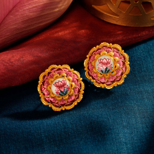 Buy Kumud Mohini Stud Earrings at Best Price | Tanishq US