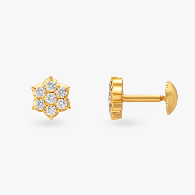 Classic Sparkle Gold Studs