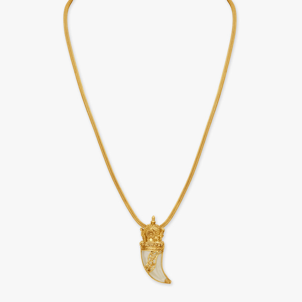 Buy Traditional Tiger Claw Pendant with Chain at Best Price | Tanishq ...