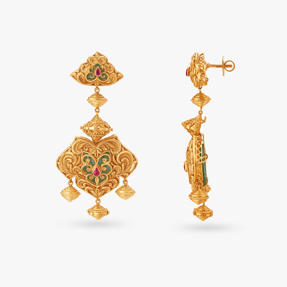 Buy Regal Splendour Necklace Set with Ras Rawa at Best Price | Tanishq US