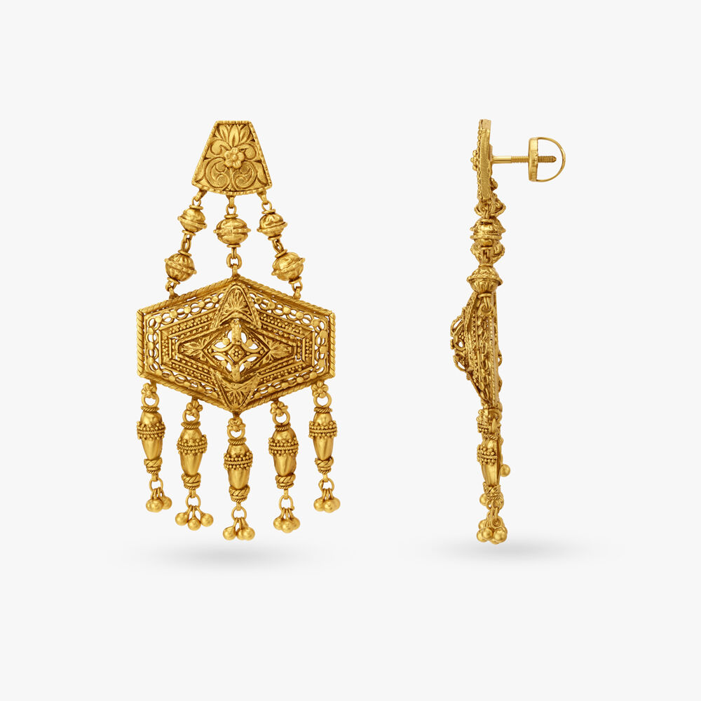 Buy Hexagonal Layered Necklace Set with Partaj and Ras Rawa Work at ...