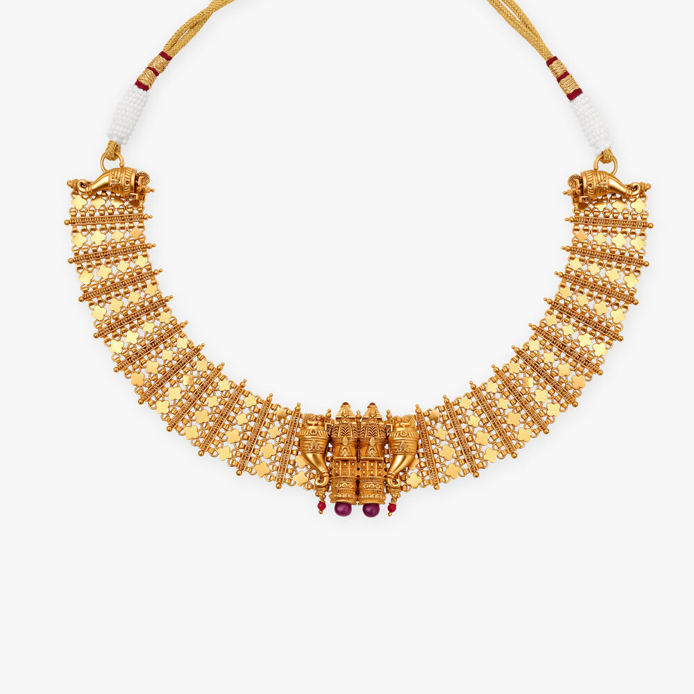 Buy Annapakshi Chandak Necklace Set at Best Price | Tanishq US