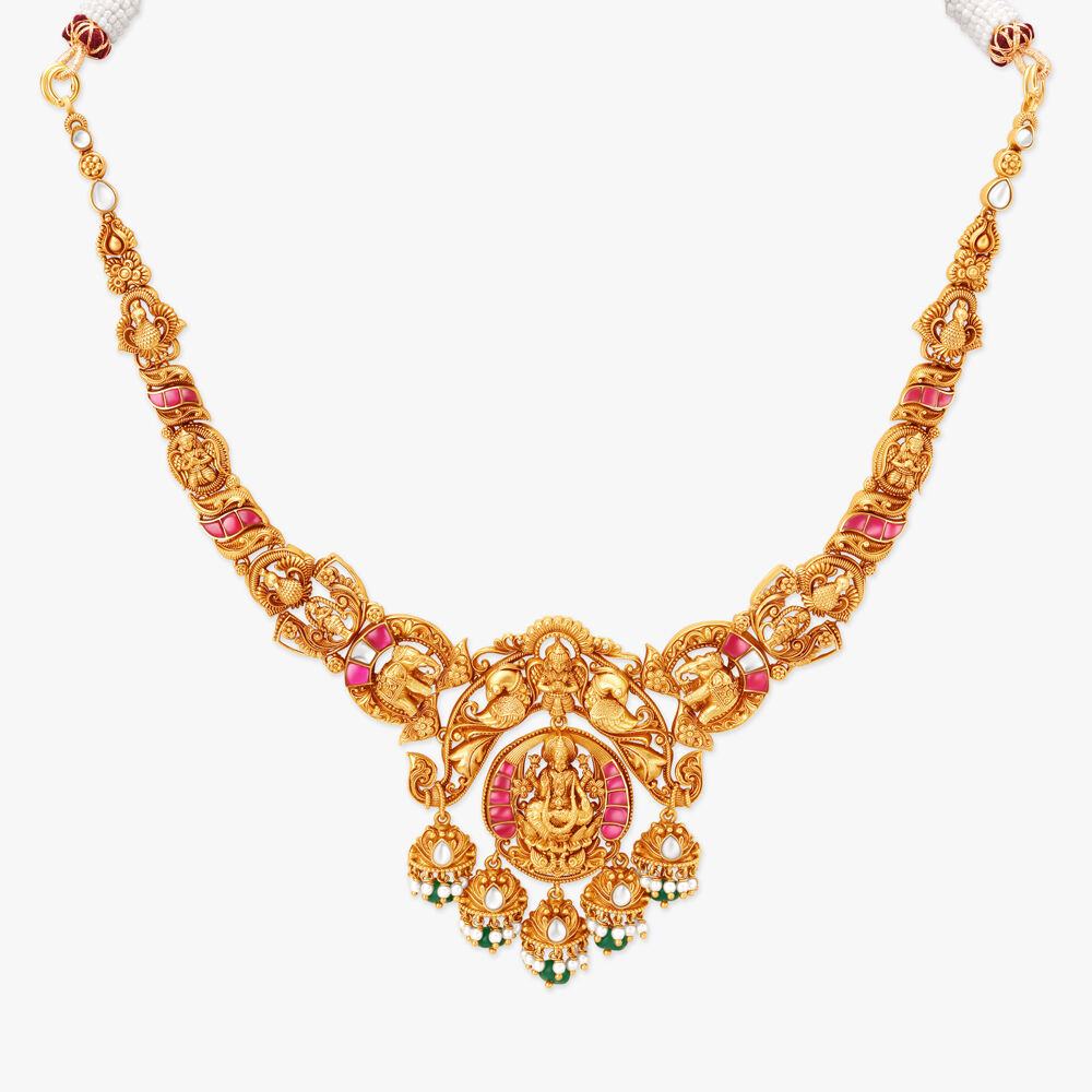 Buy Regal Gold Kanthi Set at Best Price | Tanishq US