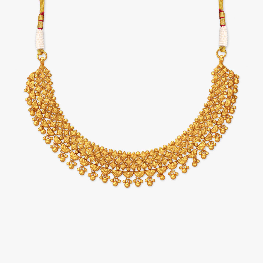 Buy Timeless Temple Gold Necklace Set at Best Price | Tanishq US