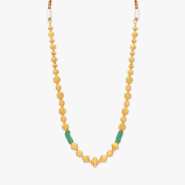 Buy Majestic Flow Gold Haaram at Best Price | Tanishq US