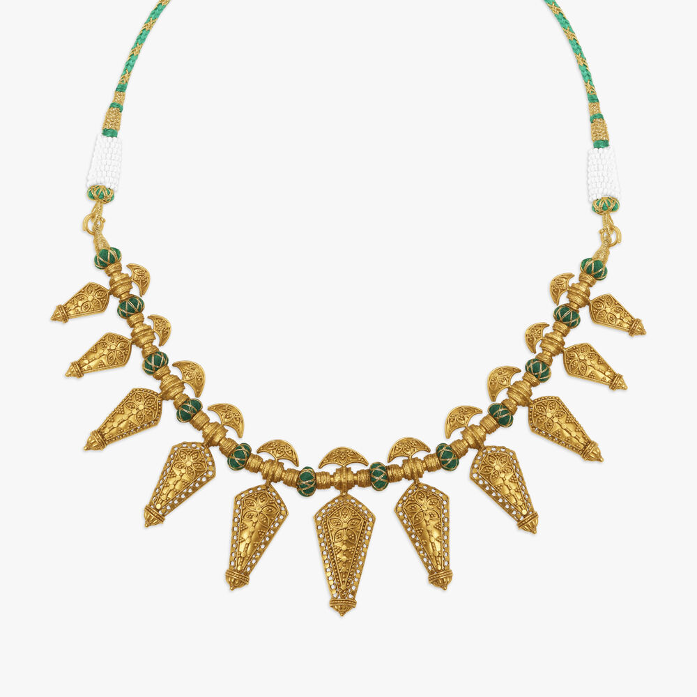 Buy Timeless Dori Powai Necklace Set at Best Price | Tanishq US