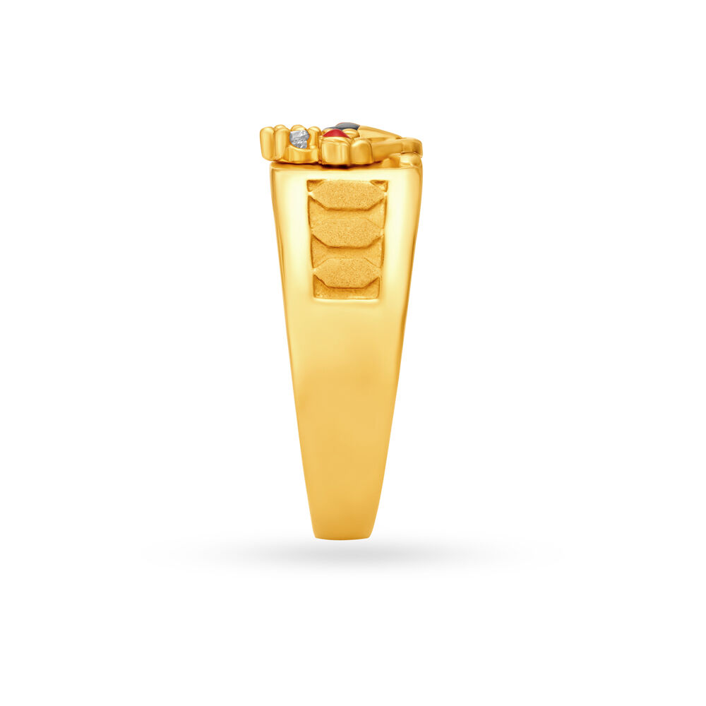 Buy Lord Balaji Gold Finger Ring For Men at Best Price | Tanishq US