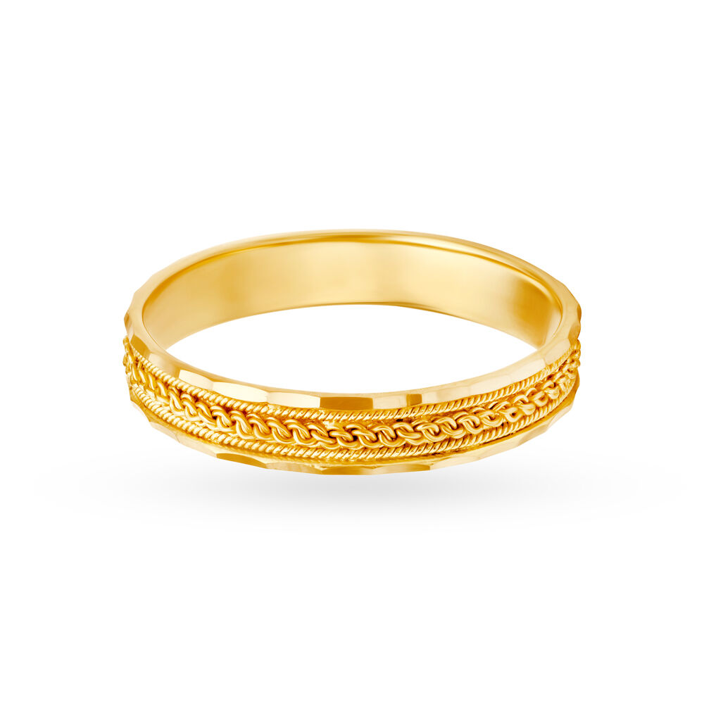Buy Fascinating 22 Karat Yellow Gold Finger Ring at Best Price ...