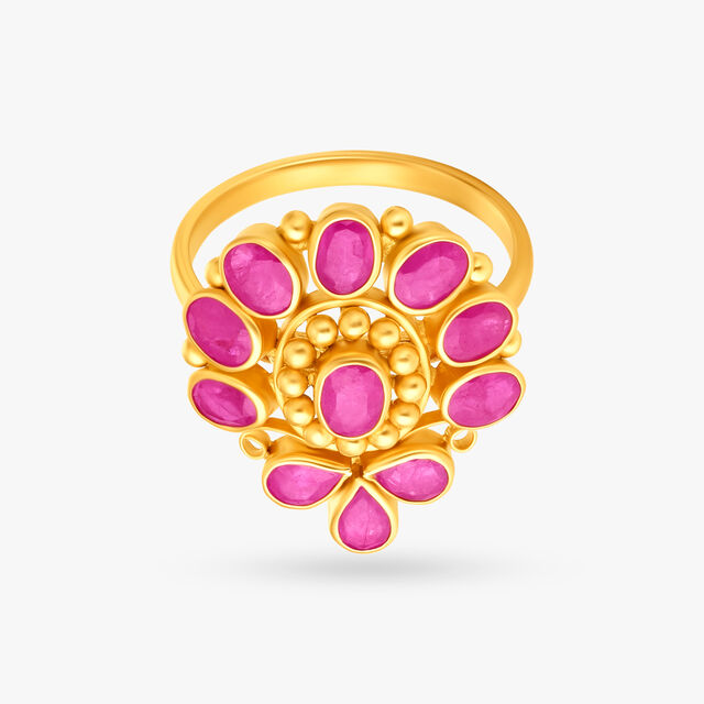 Buy Radiant Crimson Ruby Ring at Best Price | Tanishq US