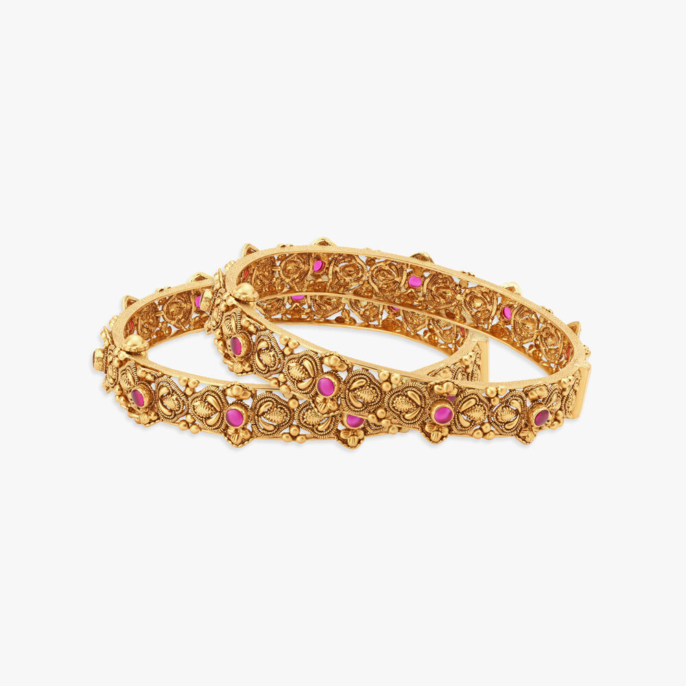 Buy Splendid Bloom Openable Bangle at Best Price | Tanishq US