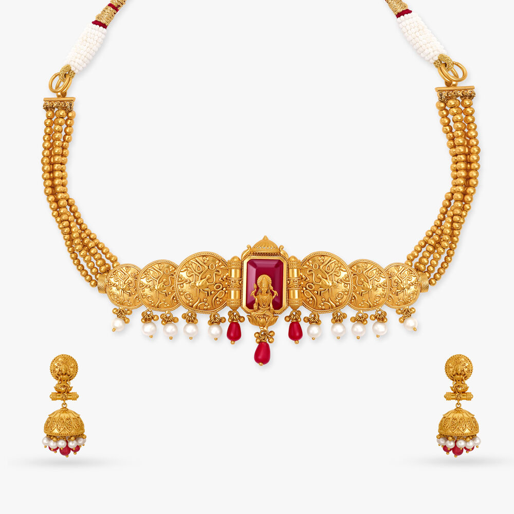 Buy Kakati Devi Choker Set at Best Price | Tanishq US