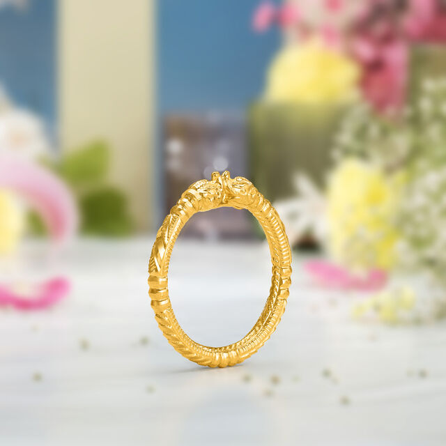 Buy Carved Gold Bangles at Best Price | Tanishq US