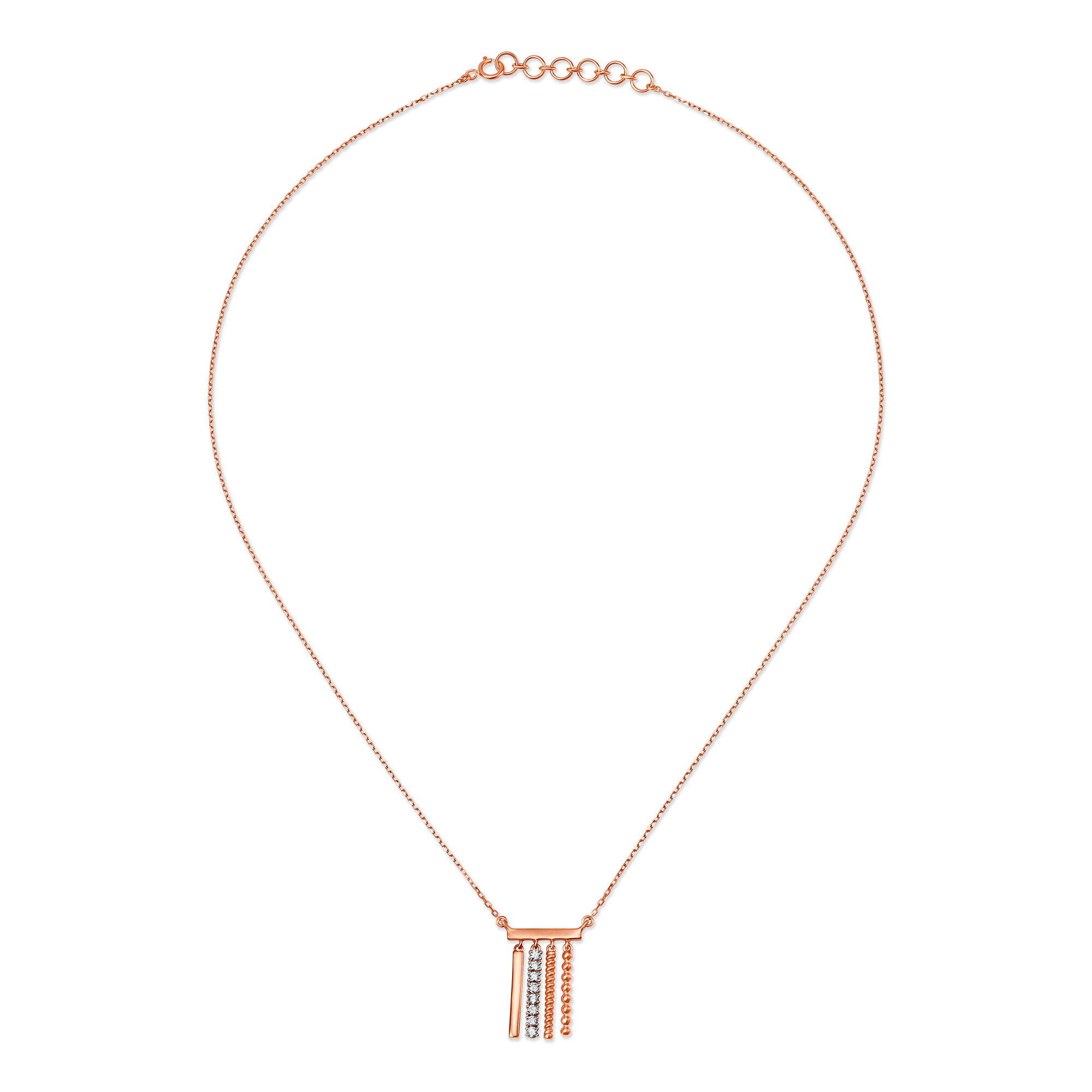 Mia by Tanishq 18KT Yellow and Rose Gold Diamond Neckwear