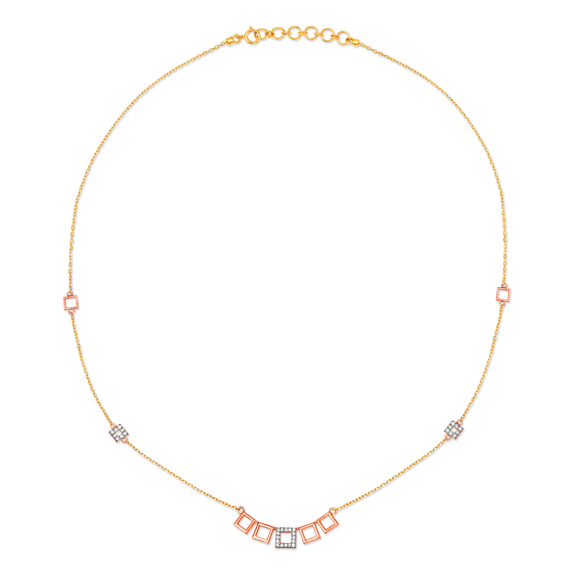 Buy Mia by Tanishq 18KT Yellow and Rose Gold Diamond Neckwear at Best ...
