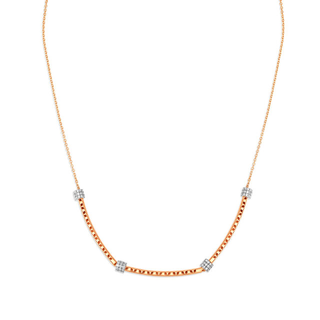 18 KT Yellow Gold Diamond Neckwear