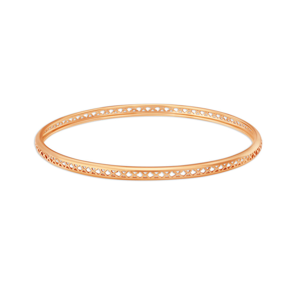 Buy 18KT Yellow Gold Sleek Graceful Bangle at Best Price | Tanishq UAE