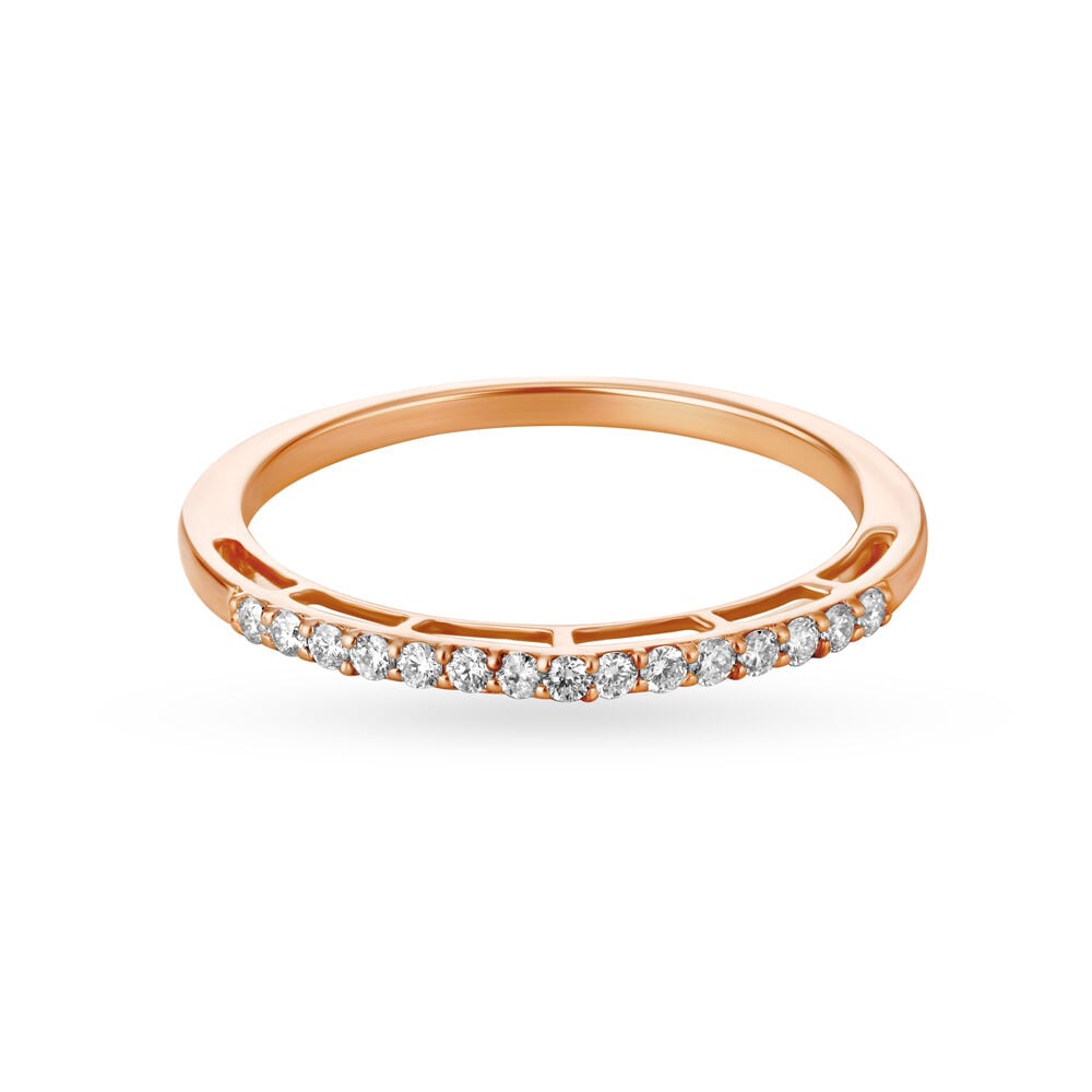 Surreal Classy Diamond Ring in Rose Gold