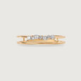 Buy Sleek Splendour 14KT Gold & Diamond Finger Ring at Best Price | Tanishq US