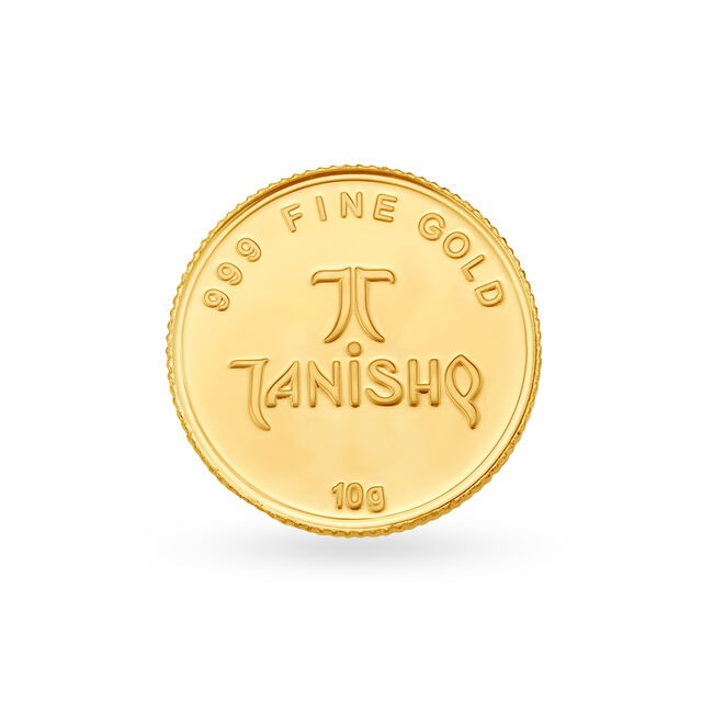 Buy 10 gram 24 Karat Gold Coin with Ganesha-Lakshmi Motif at Best Price ...