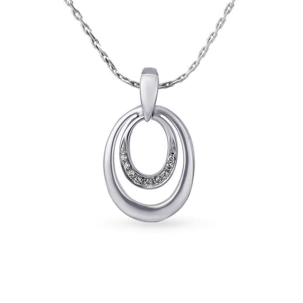Buy Aarini Platinum and Diamond Pendant at Best Price | Tanishq UAE