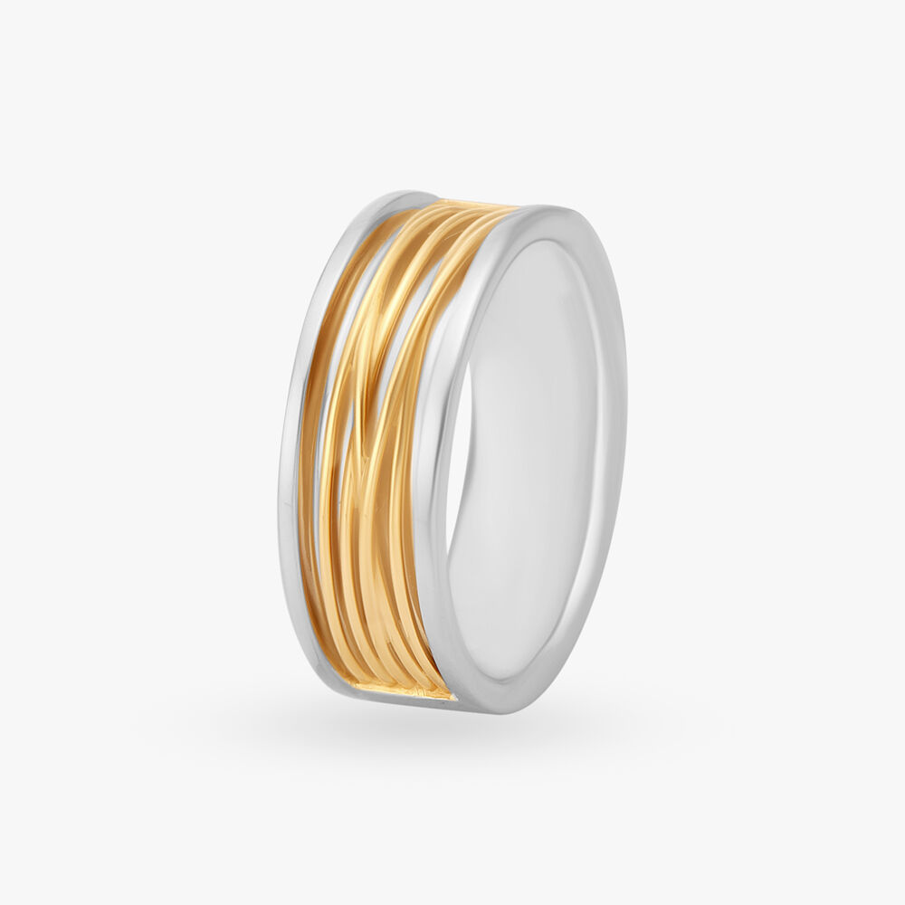 Buy Bimetal Twist Ring at Best Price | Tanishq US
