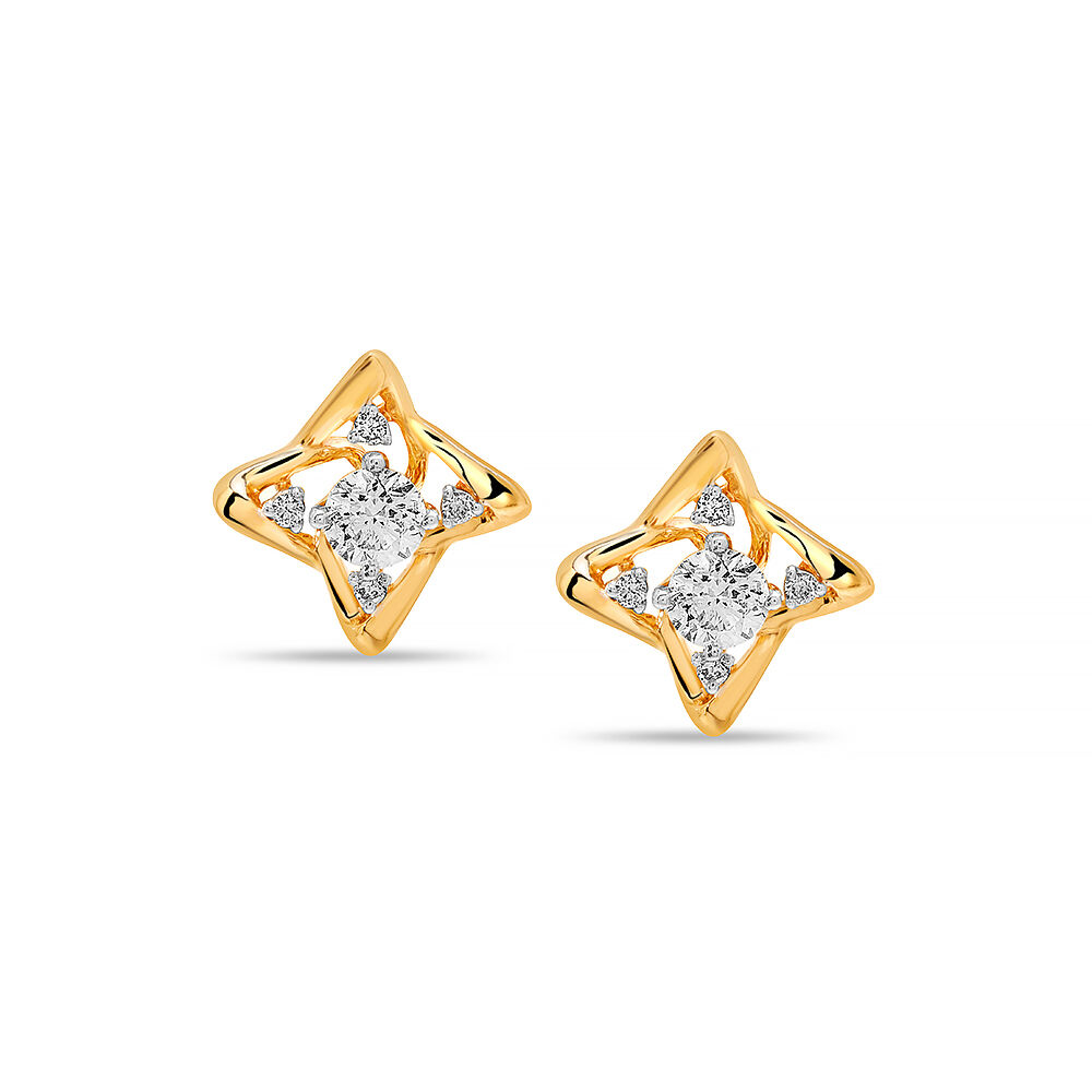Buy Iconic Solitaire Earring at Best Price | Tanishq UAE