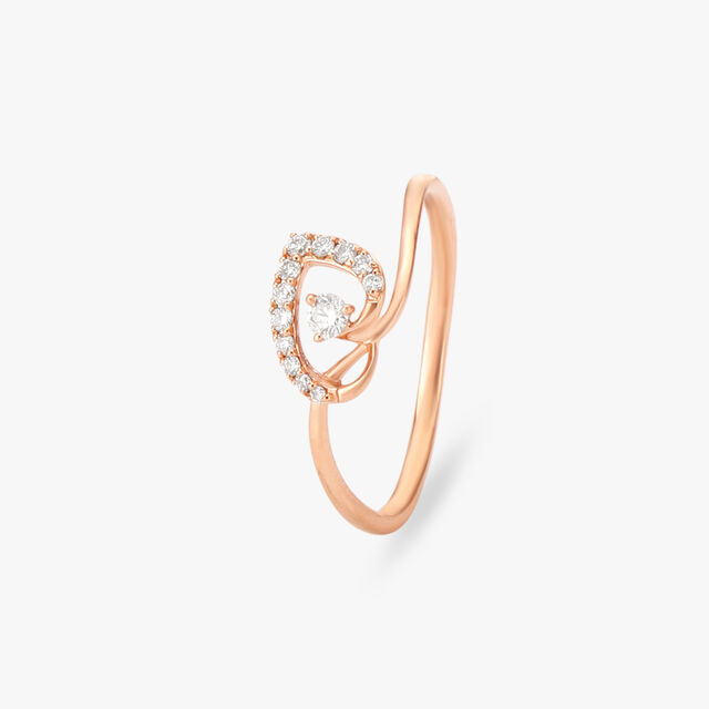 Leafy Allure Diamond Ring