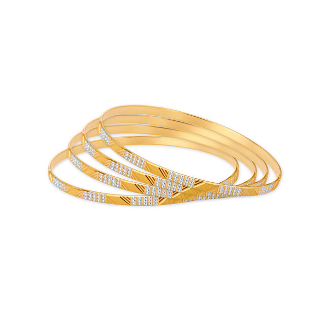 Grand Dual Toned Gold Bangle