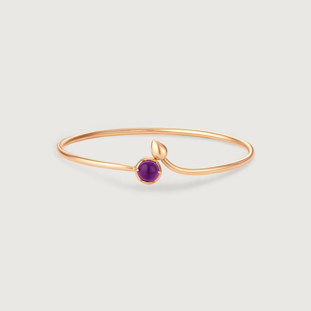 Buy Ethereal Firefly Gold & Amethyst Bangle at Best Price | Tanishq US