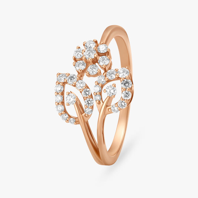 Lush Foliage Diamond Ring