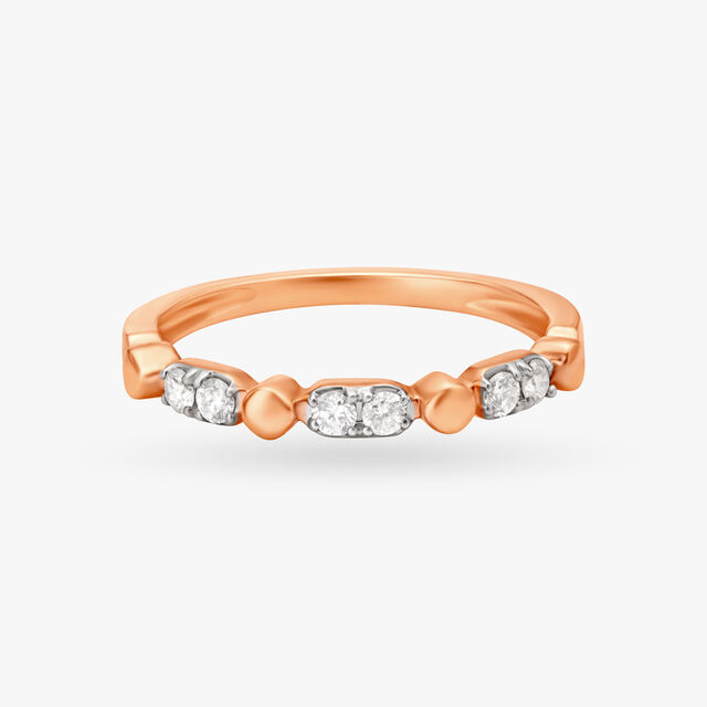 Elegant Stackable Diamond Rings