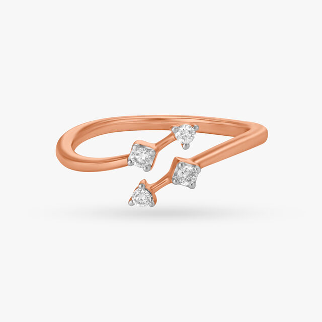 Dainty Sparkle Diamond Ring