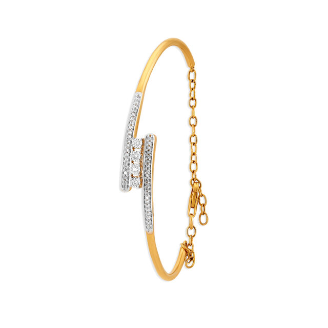18 Karat Gold and Diamond Bangle