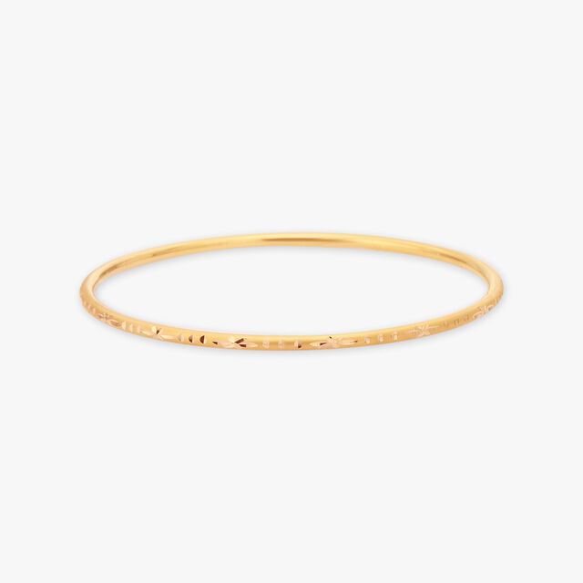Engraved Gold Bangles