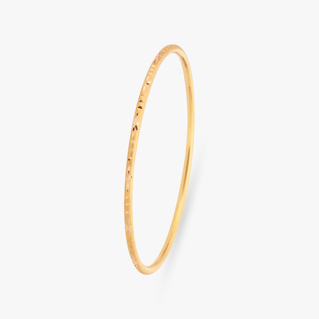 Engraved Gold Bangles