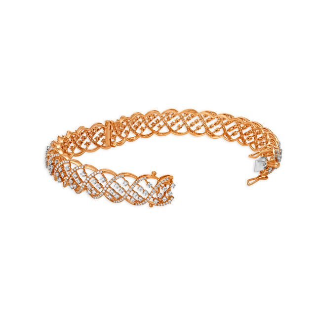Alluring Diamond Mesh Bangle