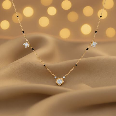white gold mangalsutra tanishq