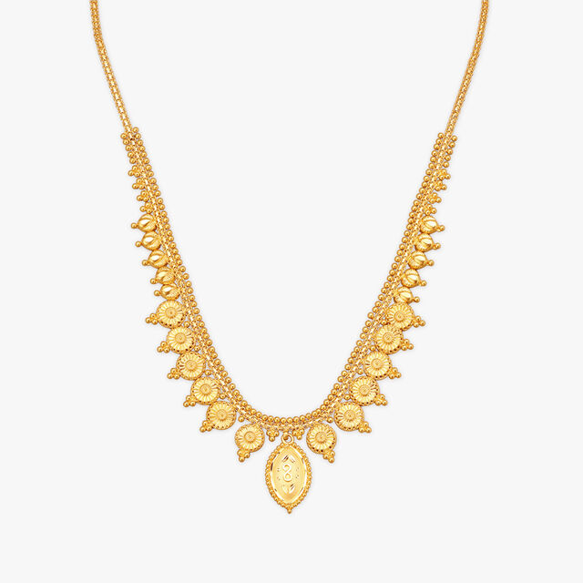 Regal Radiance Gold Necklace Set