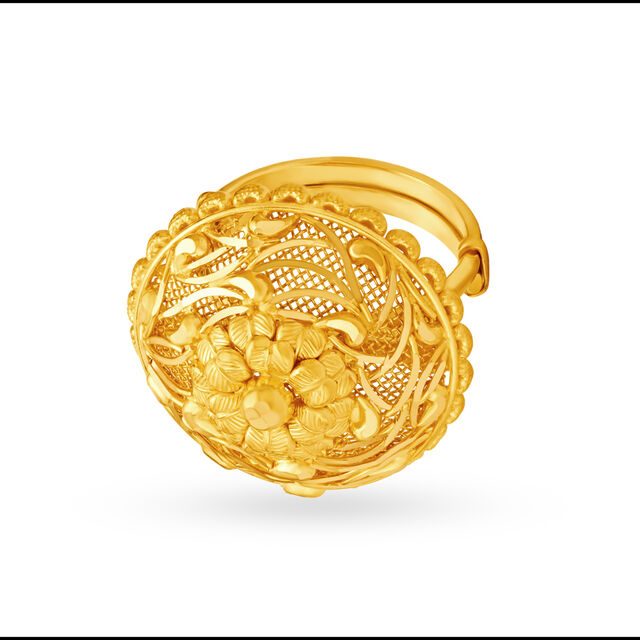 Casual Stylish Gold Ring