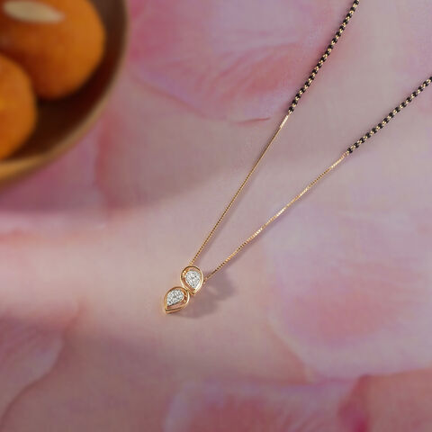 white gold mangalsutra tanishq