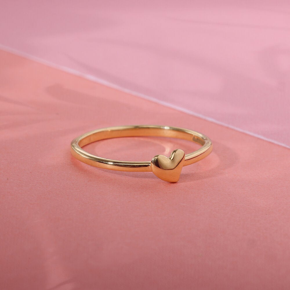 Heart shaped ring tanishq store