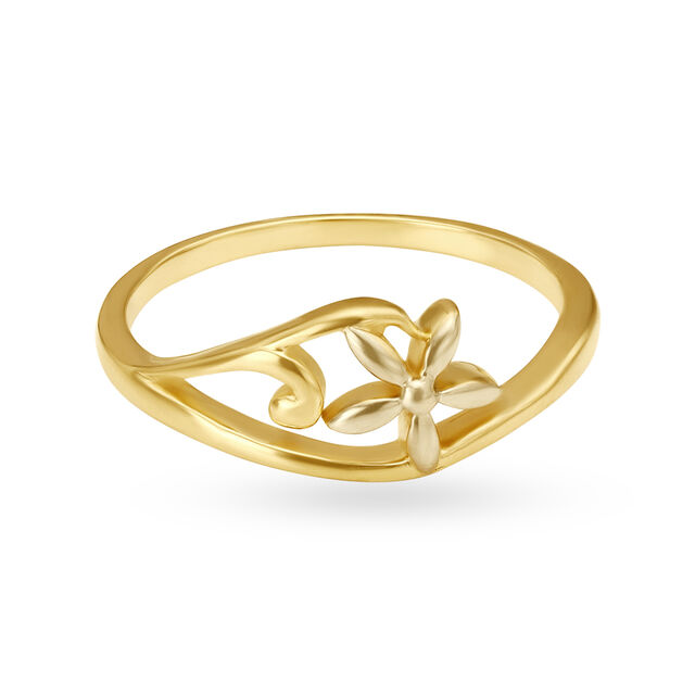 Lovely Floral Gold Ring
