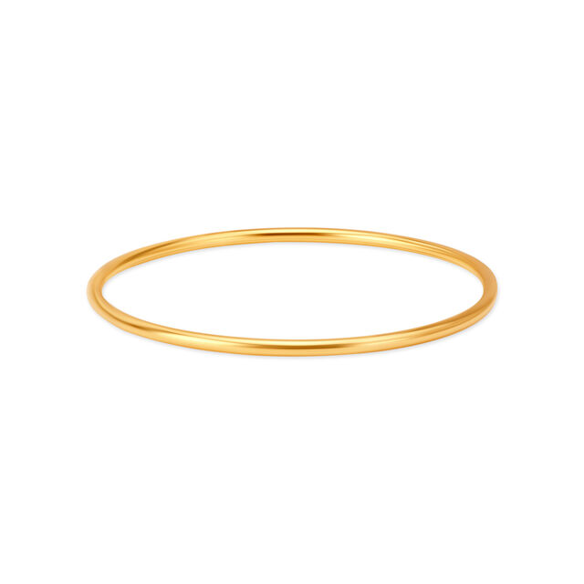 22KT Yellow Gold Gleaming Slender Bangles