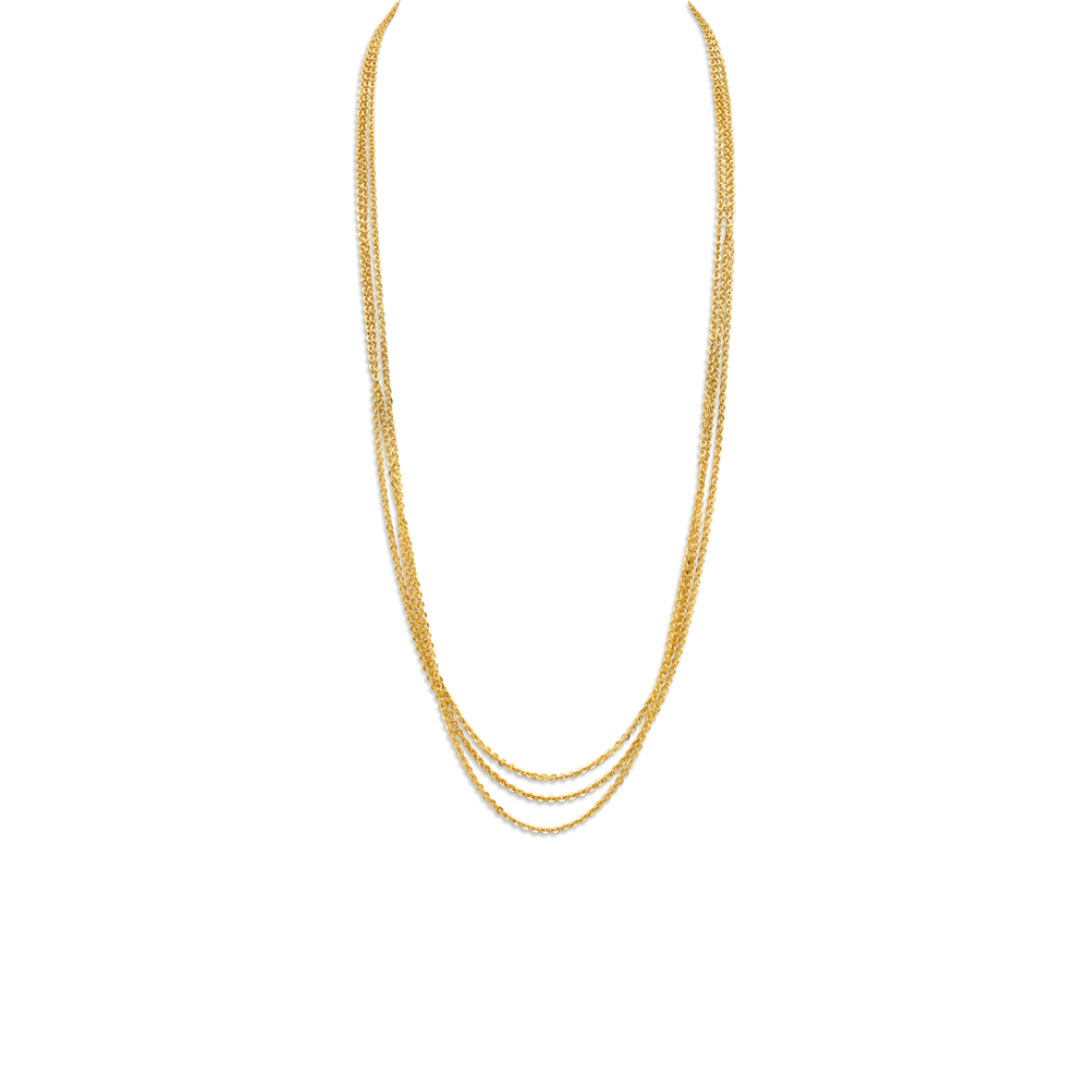 Minimalistic Elegant Gold Chandra Haram for the Telugu Bride