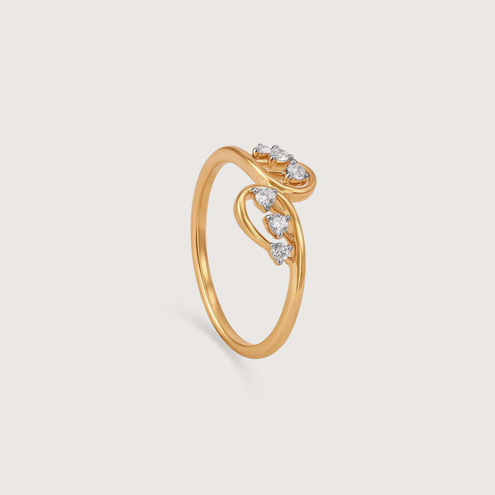 Infinity Grace Gold & Diamond Finger Ring