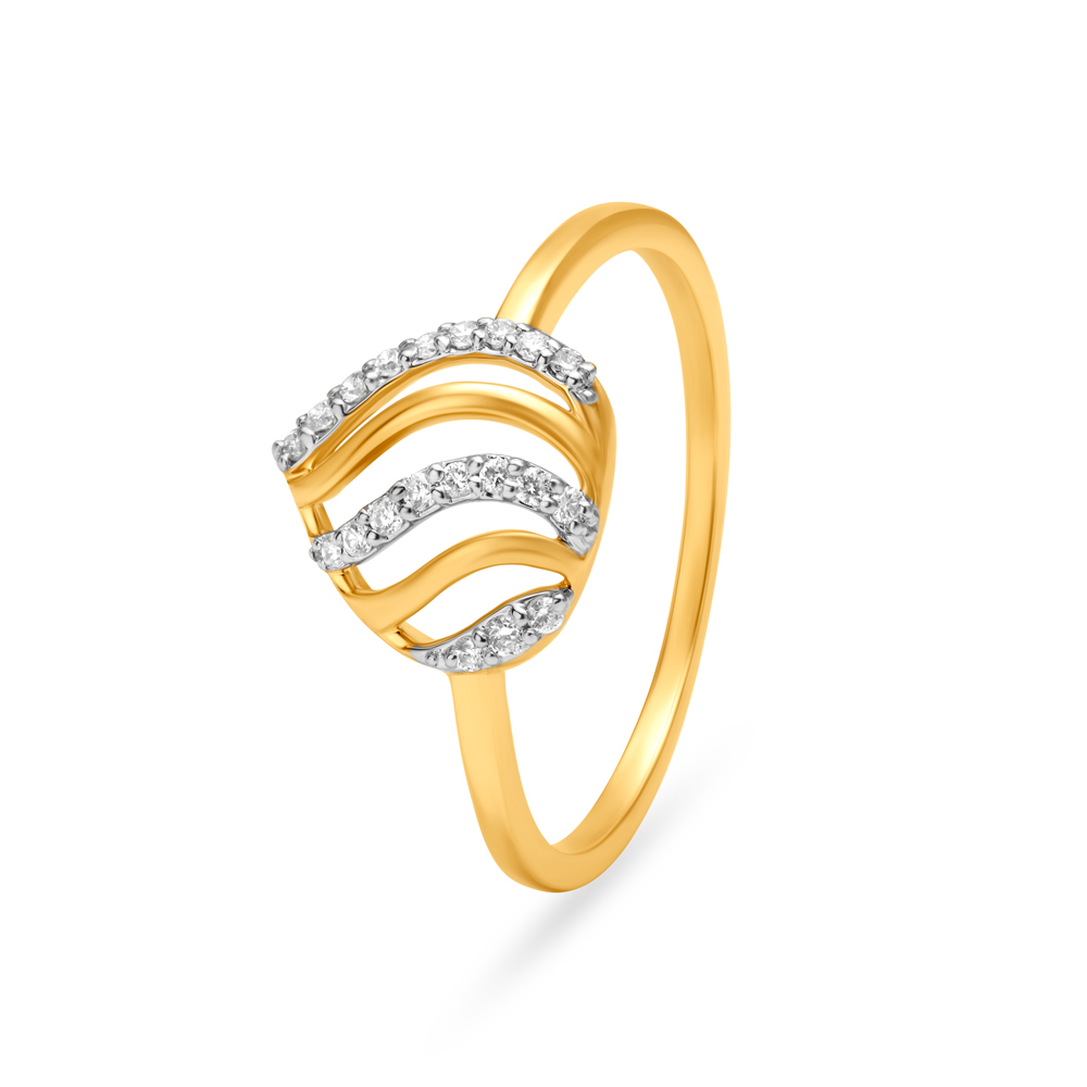 Romantic Heart Diamond Finger Ring