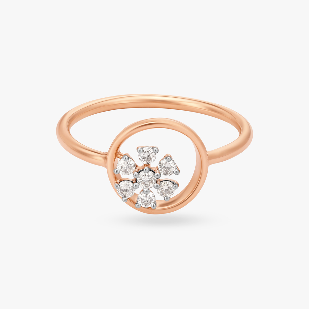 Blooming Brilliance Diamond Flower Finger Ring