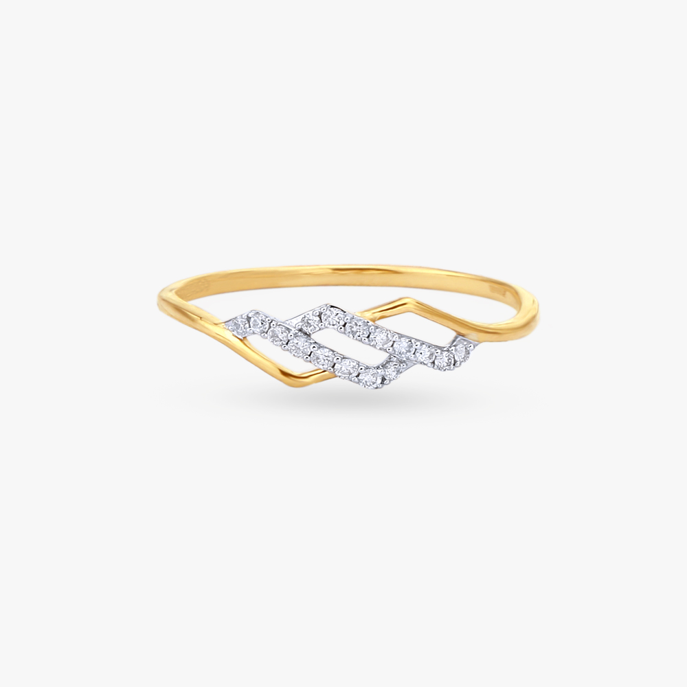 Artistic Diamond Finger Ring