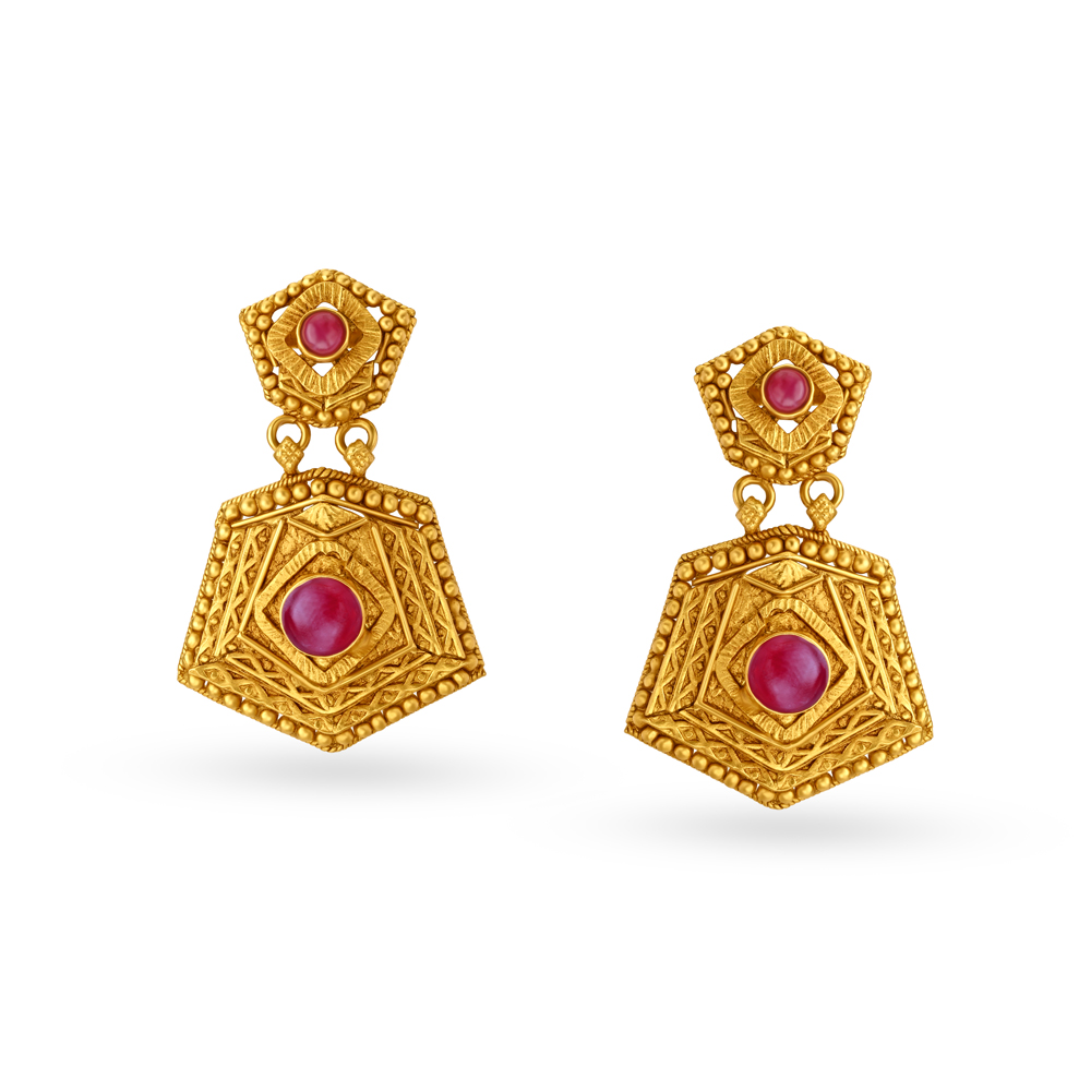 Mesmerising Intricate Gold Necklace Set