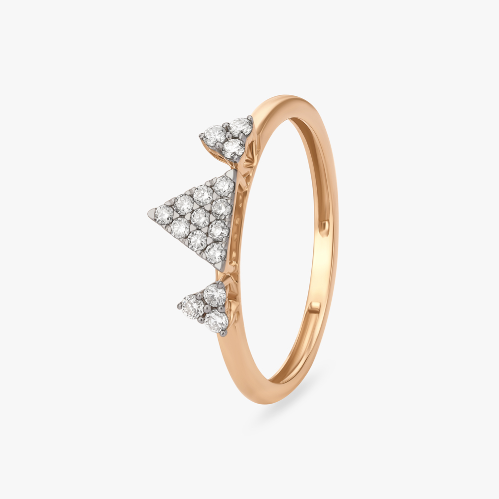 Ethereal Geometry Diamond Finger Ring